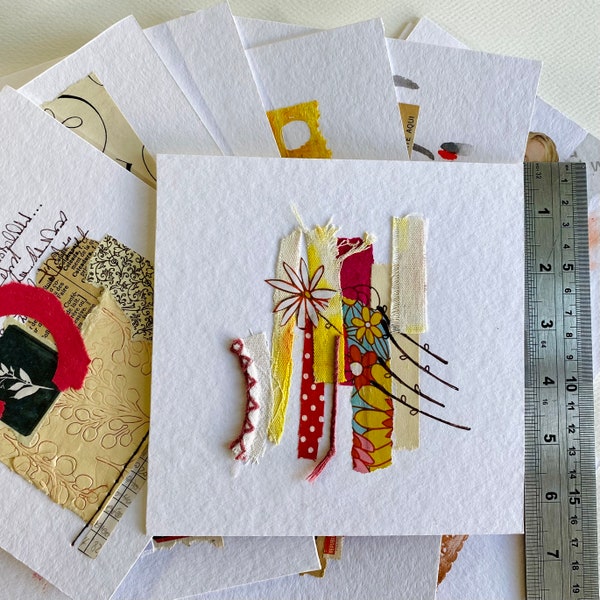 Paper Collage Wall Art - Etsy