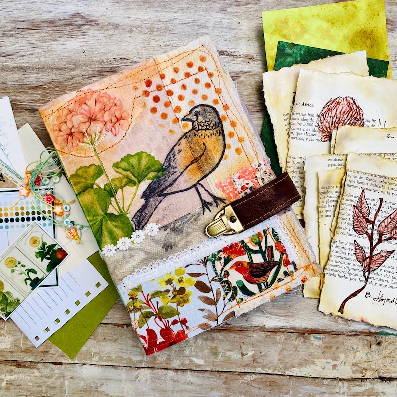 Fabric Journal Cover - Etsy