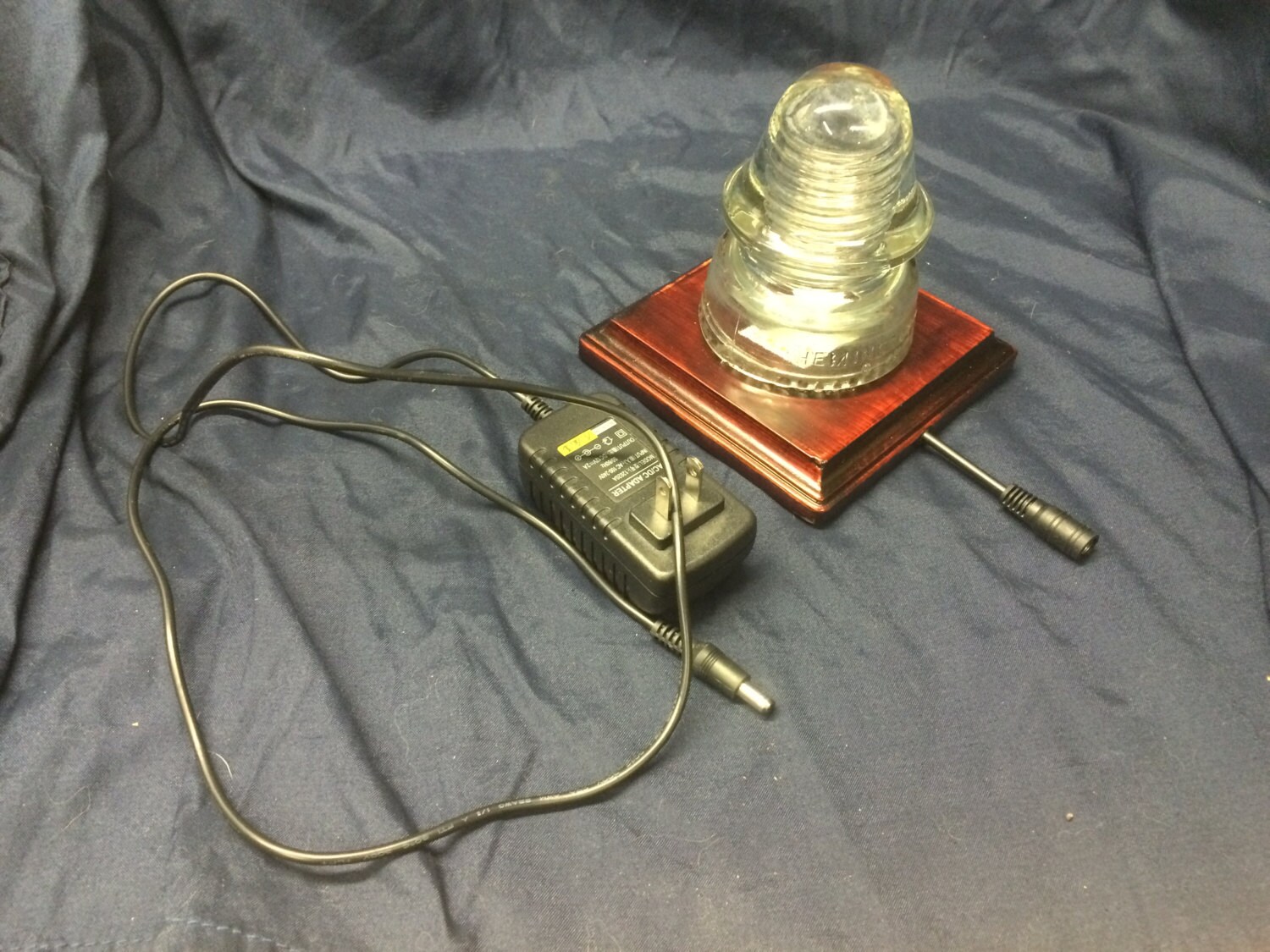 Antique Glass Insulator Lamp Art - Etsy