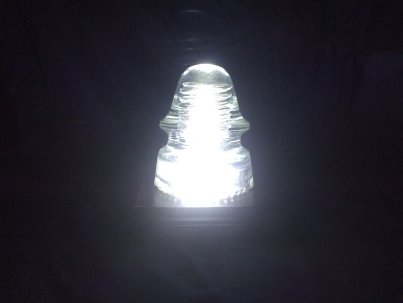 Antique Glass Insulator Lamp Art - Etsy