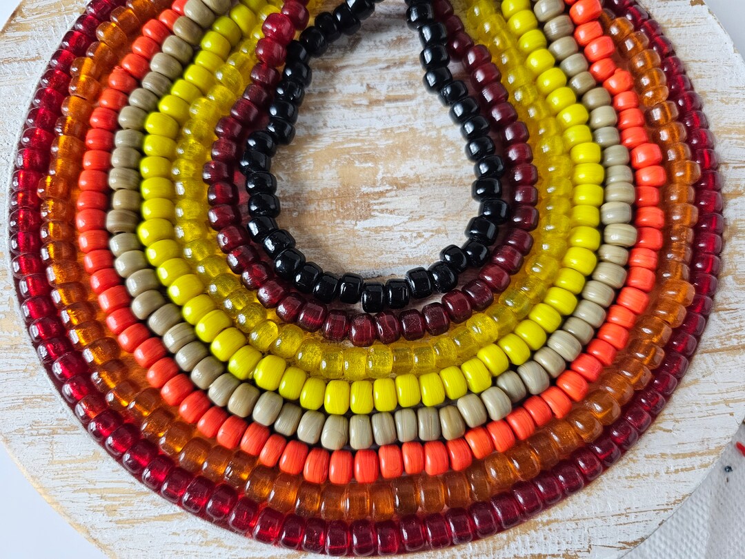9mm Handmade Glass Crow Beads: Large Hole Pony Beads, 50pc - Etsy