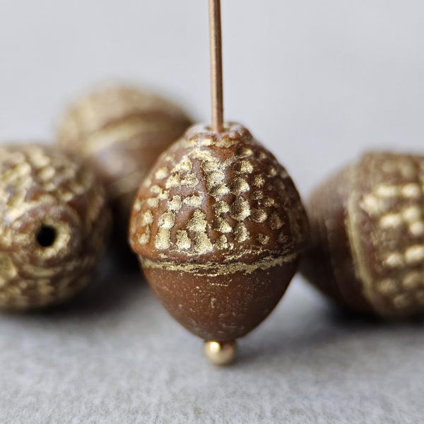 Acorn Beads - Etsy UK
