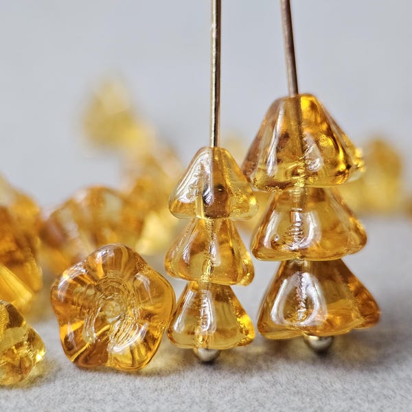 Trumpet Flower Beads - Etsy