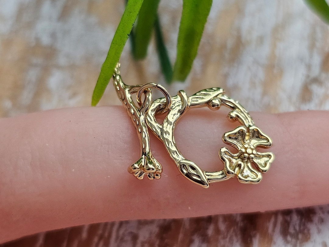 Flower OT Toggle Clasps 18karat Gold Plated Brass 2 Sets - Etsy