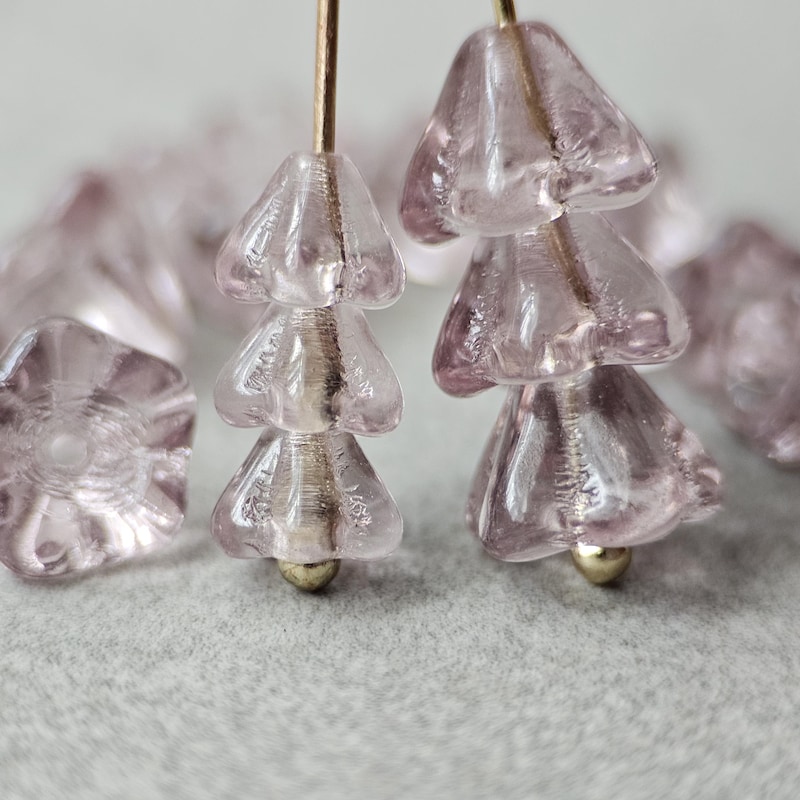 Flower Earring Czech Glass - Etsy