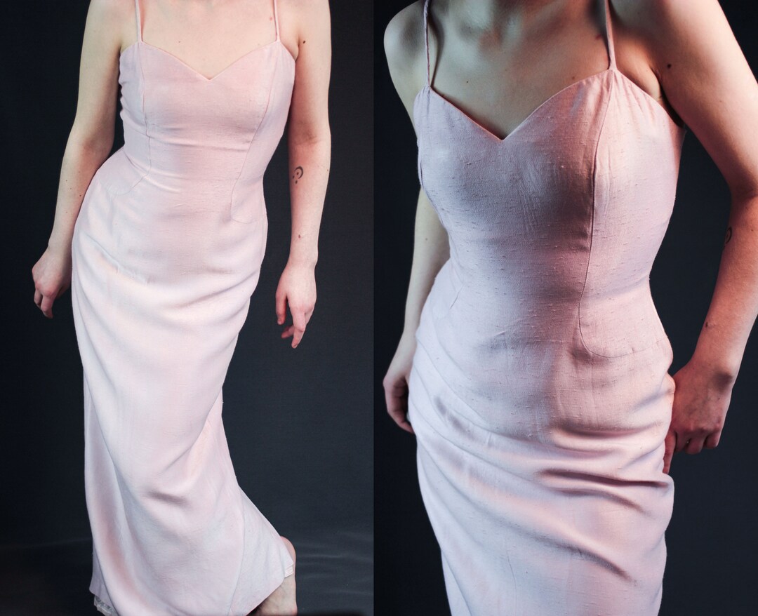 House of Bianchi Pink Evening Dress Sweetheart Neckline Strappy ...