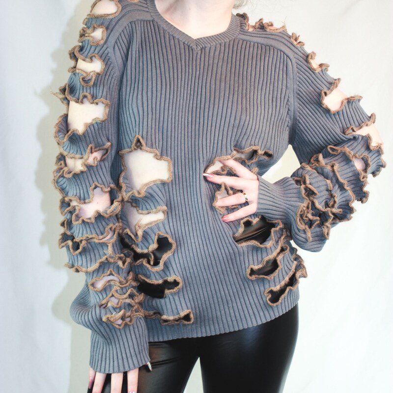 Grunge Sweater - Etsy