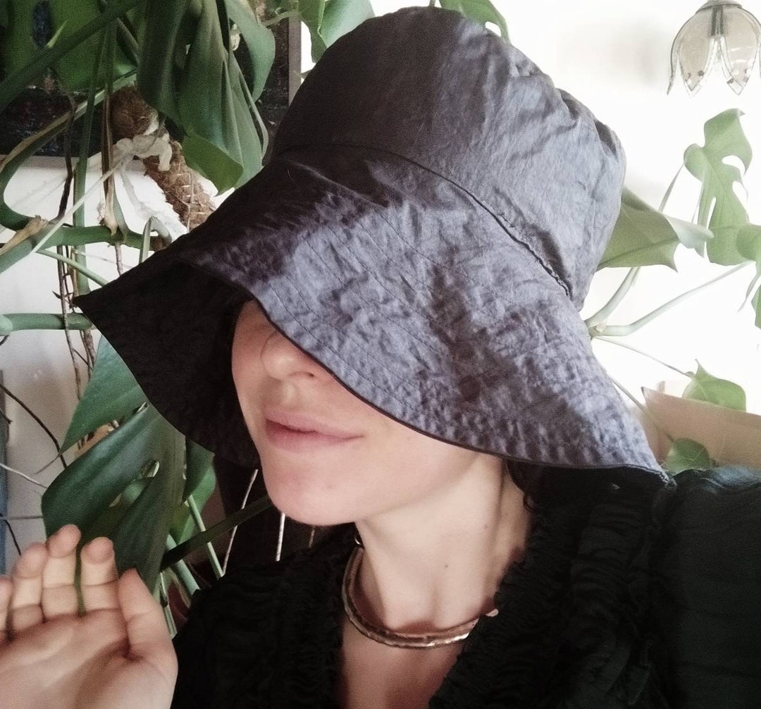 Y2k Black Bucket Hat - Etsy
