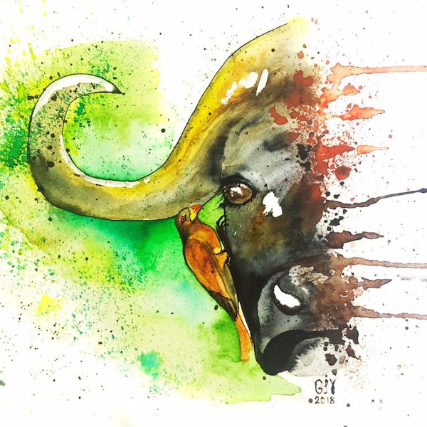 Abstract Animal Art - Etsy