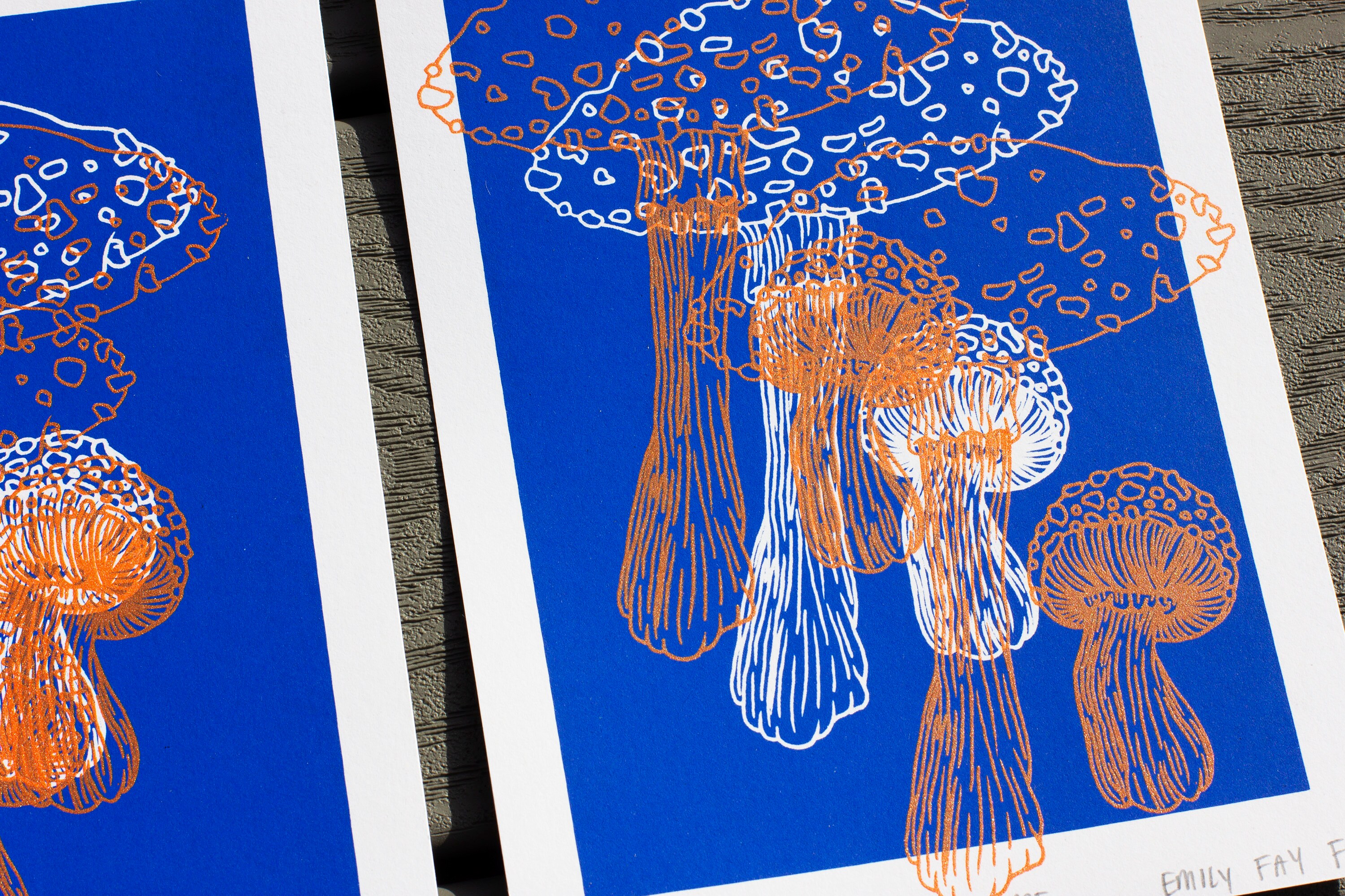 Mushroom Screenprint - Etsy