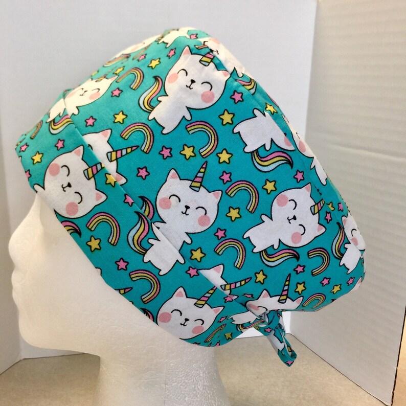 Caticorns Scrub Cap Caticorns Scrub Hat Scrub Cap for Women | Etsy