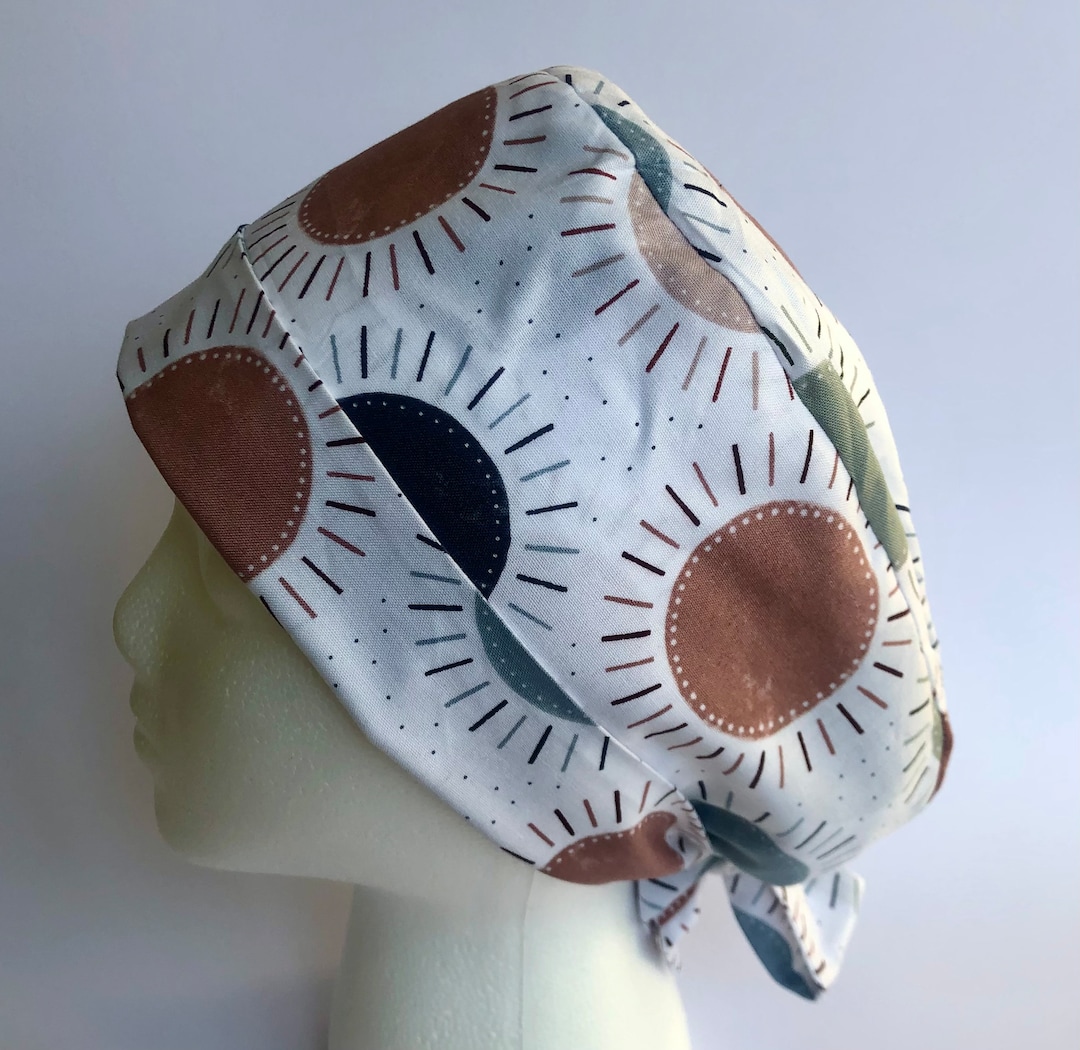 Boho Sun Scrub Cap, Boho Scrub Hat, Scrub Hat, Scrub Cap for Women ...