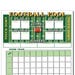 Reusable 100 Super Bowl Squares Box Block Pool Poster 22 X 34 - Must ...