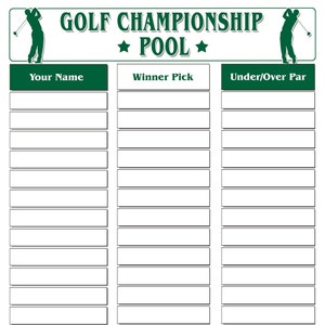 Digital Download Printable Golf Championship Erasable Office - Etsy