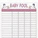 Baby Birth Game Pregnancy Due Date Guess Game Baby Shower Games Chart ...