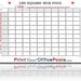 Reusable 100 Super Bowl NFL Squares Box Block Pool Laminated Chart 22 X ...