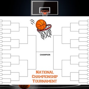 Large Laminated March Madness NCAA National Tournament Reusable ...