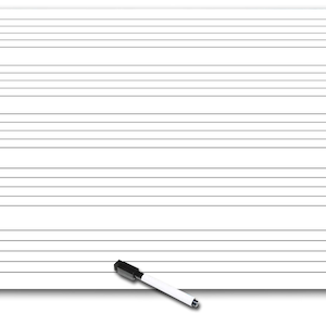 Reusable Laminated Blank Music Staff Paper | Perfect for Writing Notes ...