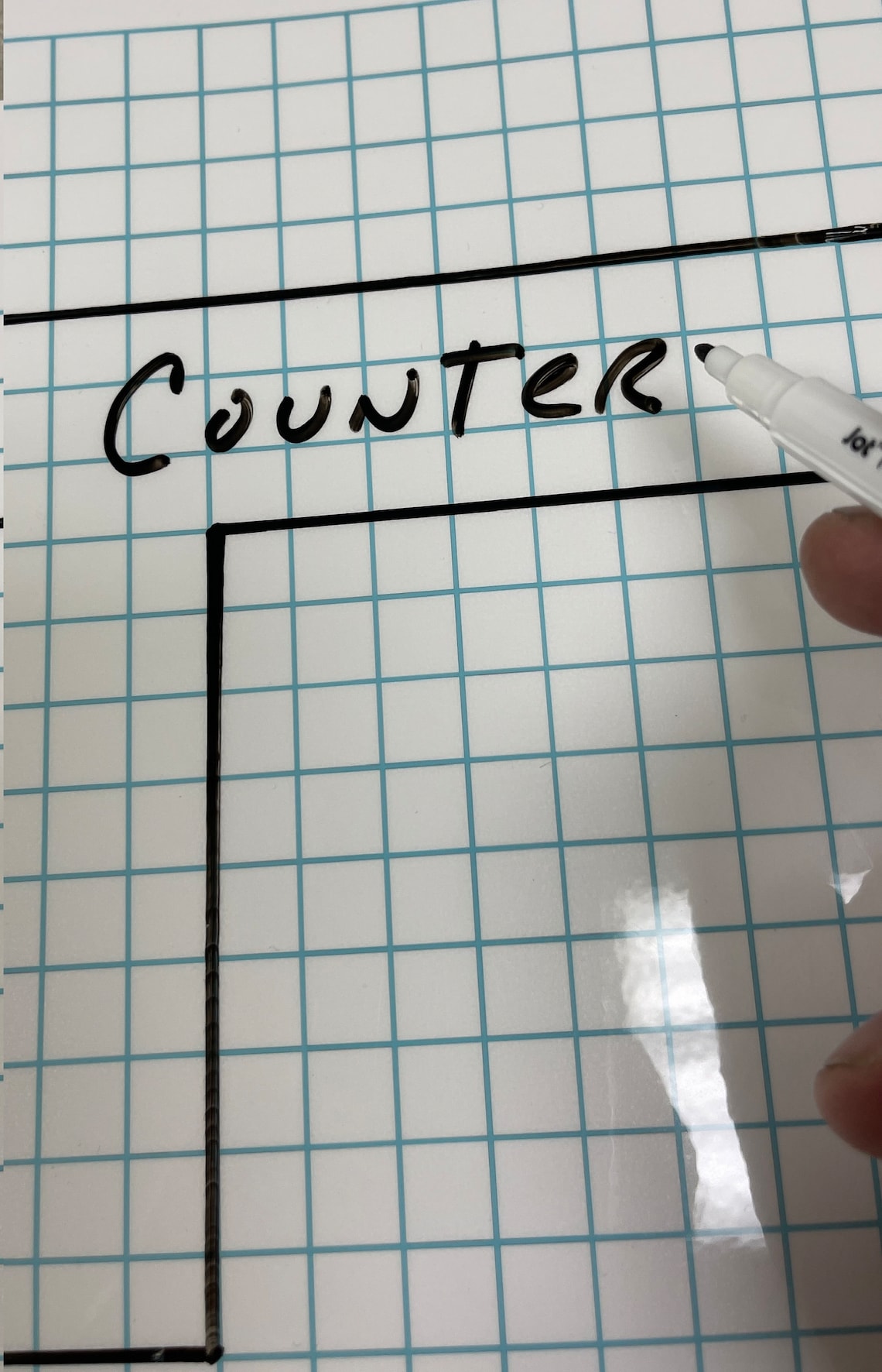 Large Reusable Laminated Grid Graph Paper Perfect for Home, Kitchen ...