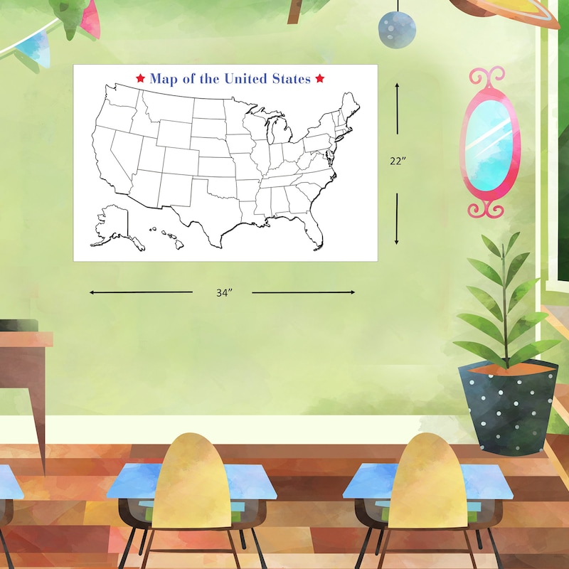 Blank Map Background - Etsy