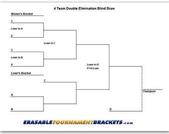 Pickleball Double Elimination Tournament Bracket - Etsy