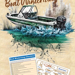 Laminated Boating Winterization Checklist & Boat Advanced Knots How to ...