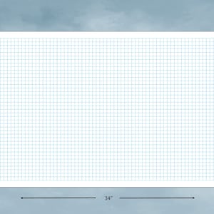Large Reusable Laminated Grid Graph Paper Perfect for Home, Kitchen ...