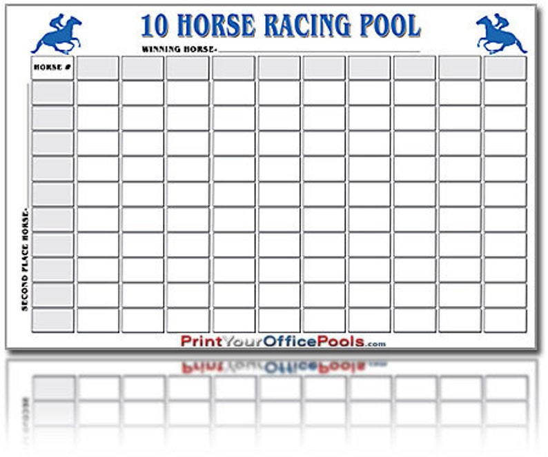 Horse Racing Party Betting Pack Printable for Kentucky Derby Belmont ...