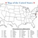 Blank 50 United States Map Poster - 10 Pack - USA US Educational Map ...