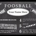 Personalized Vintage Chalkboard Looking Foosball Rules Poster ...