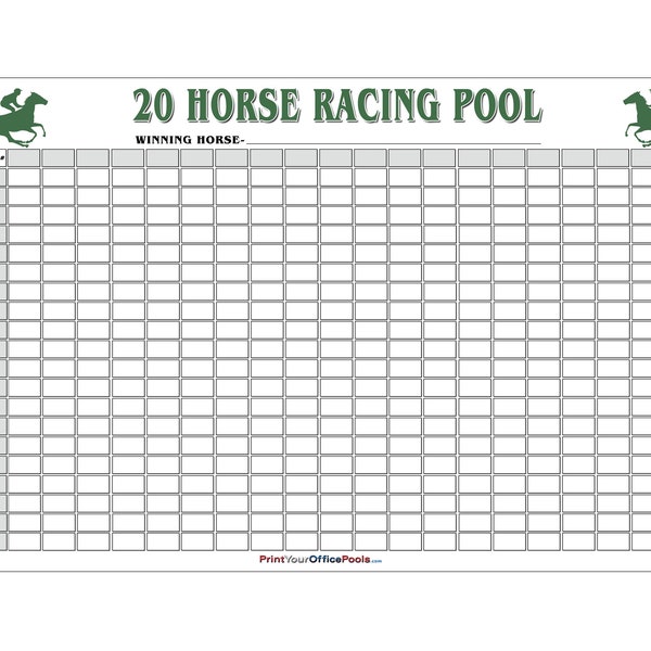 Horse Racing Game Board - Etsy