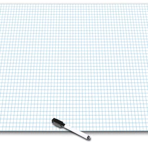 Large Reusable Laminated Grid Graph Paper Perfect for Home, Kitchen ...