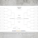 22 X 34 Erasable Tournament Bracket 32 Player/team Single Elimination ...