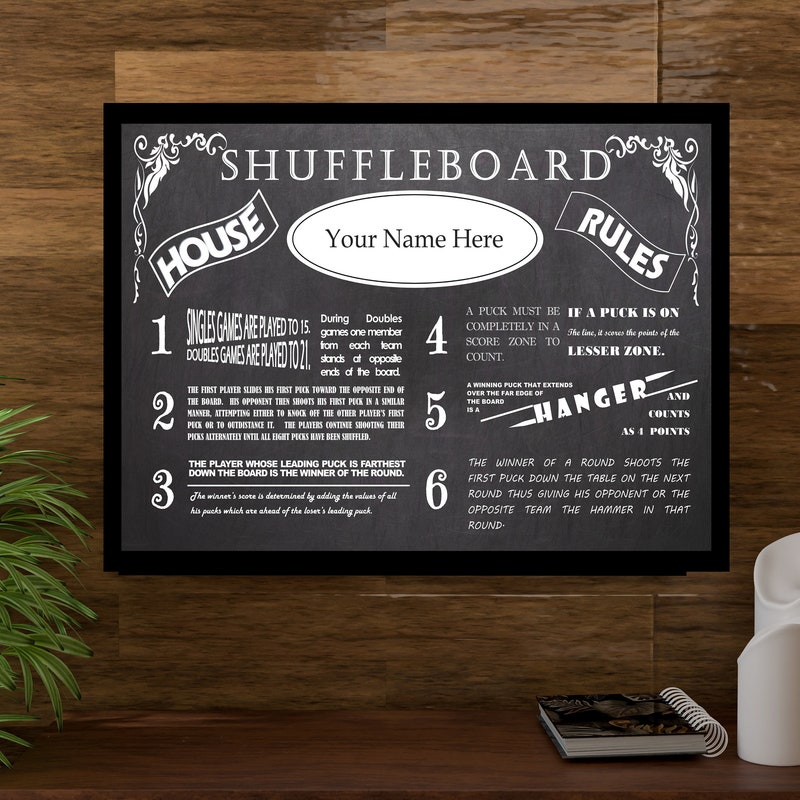 Shuffleboard Rules - Etsy