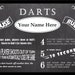 Personalized Vintage Chalkboard Looking Darts Rules Poster ...