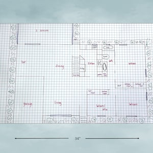 Large Reusable Laminated Grid Graph Paper Perfect for Home, Kitchen ...