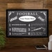 Personalized Vintage Chalkboard Looking Foosball Rules Poster ...