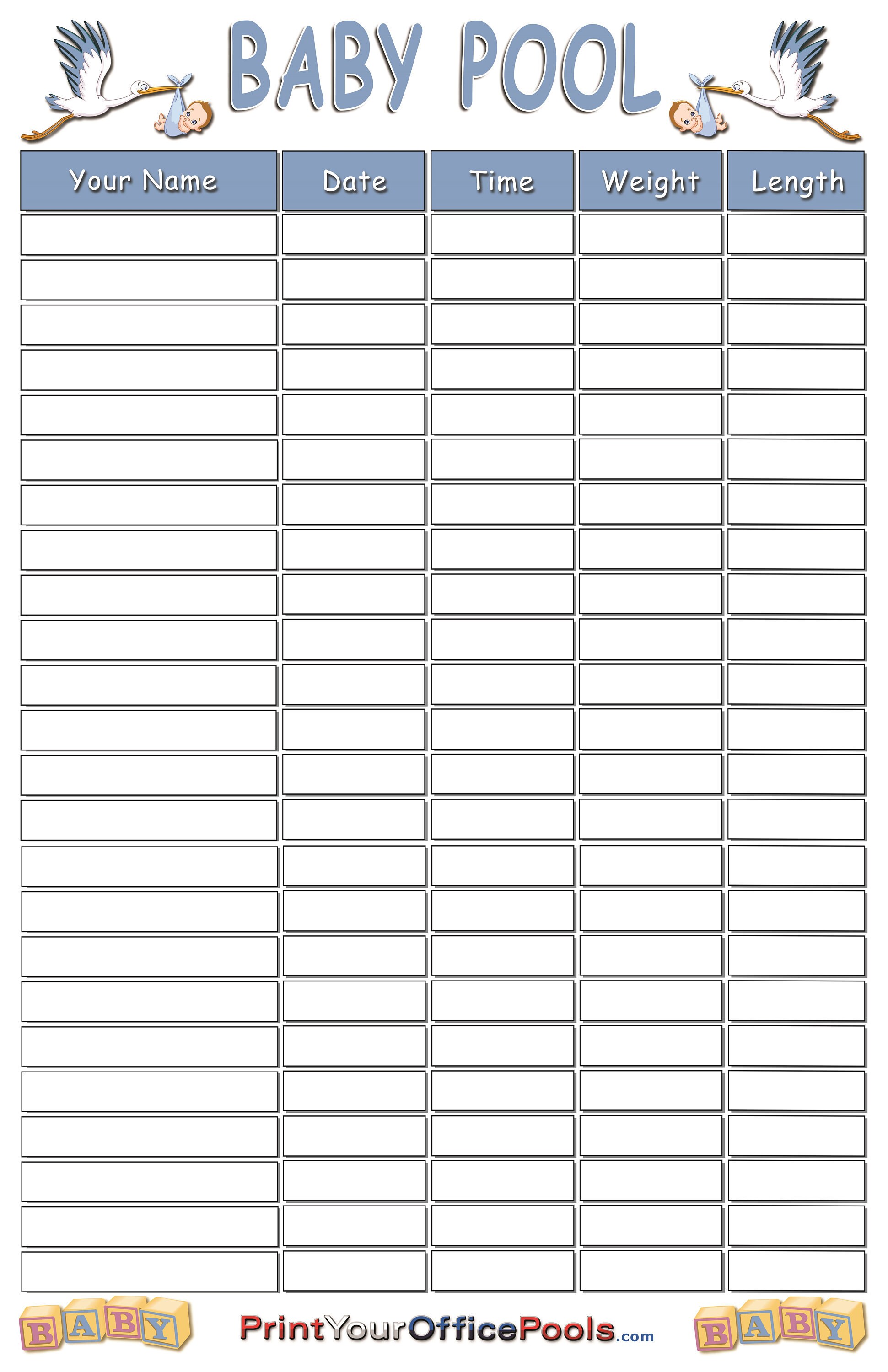 Erasable Baby Birth Guess Game Pregnancy Due Date Baby Shower Party ...