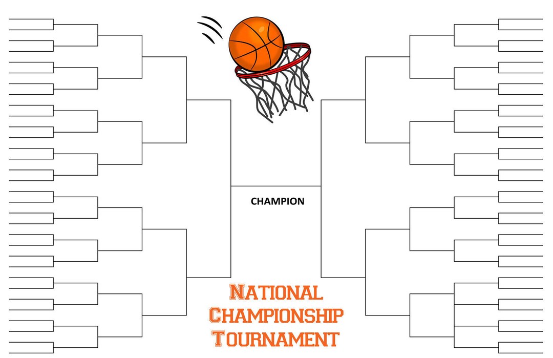 March Madness NCAA National Tournament Erasable 64 Team College ...