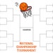 Large Laminated March Madness NCAA National Tournament Reusable ...