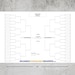 Erasable Tournament Bracket 64 Player/team Single Elimination Blind ...