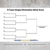 22 X 34 Erasable Tournament Bracket 32 Player/team Single Elimination ...