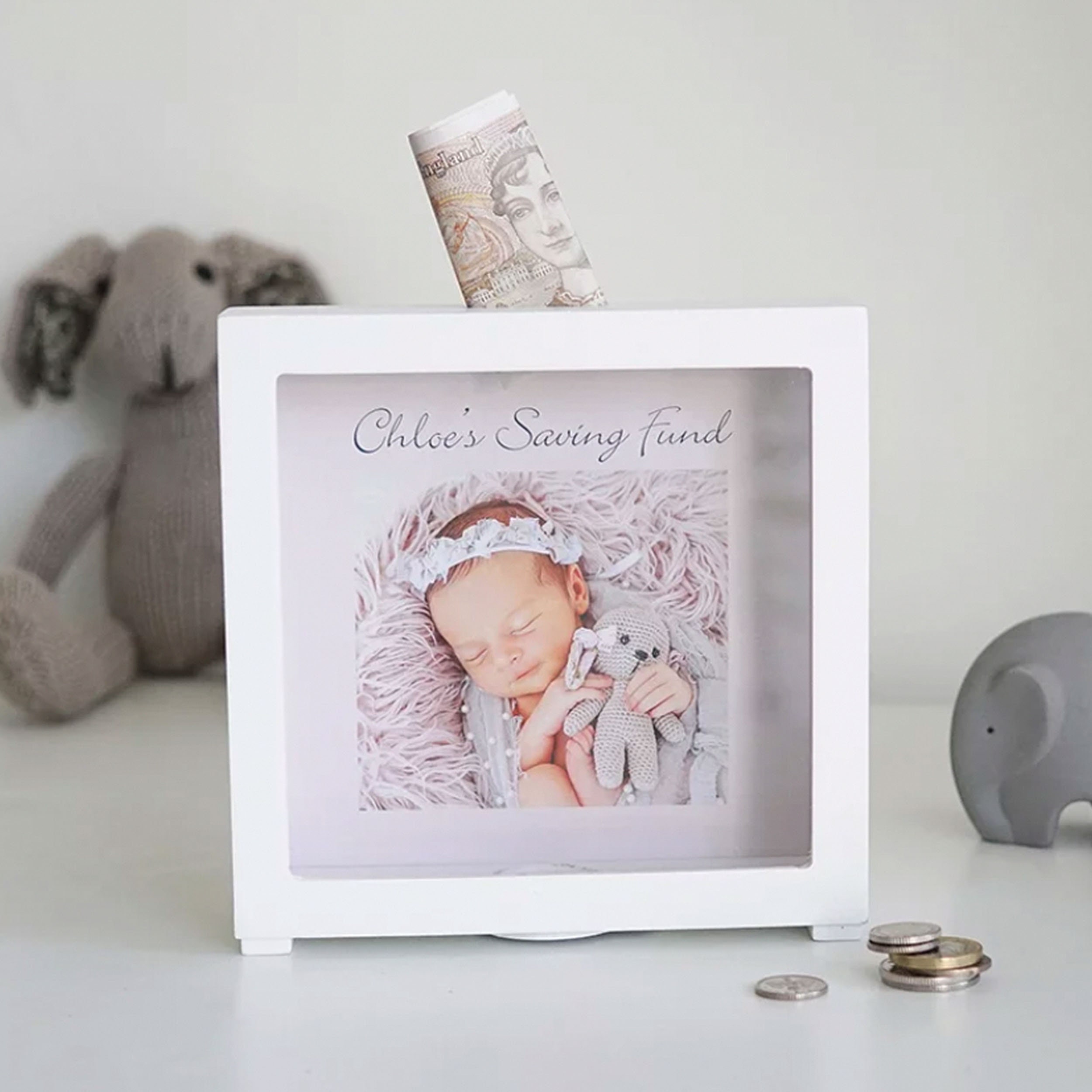 Personalised Money Box Frame Custom Photo Money Boxes | Etsy UK