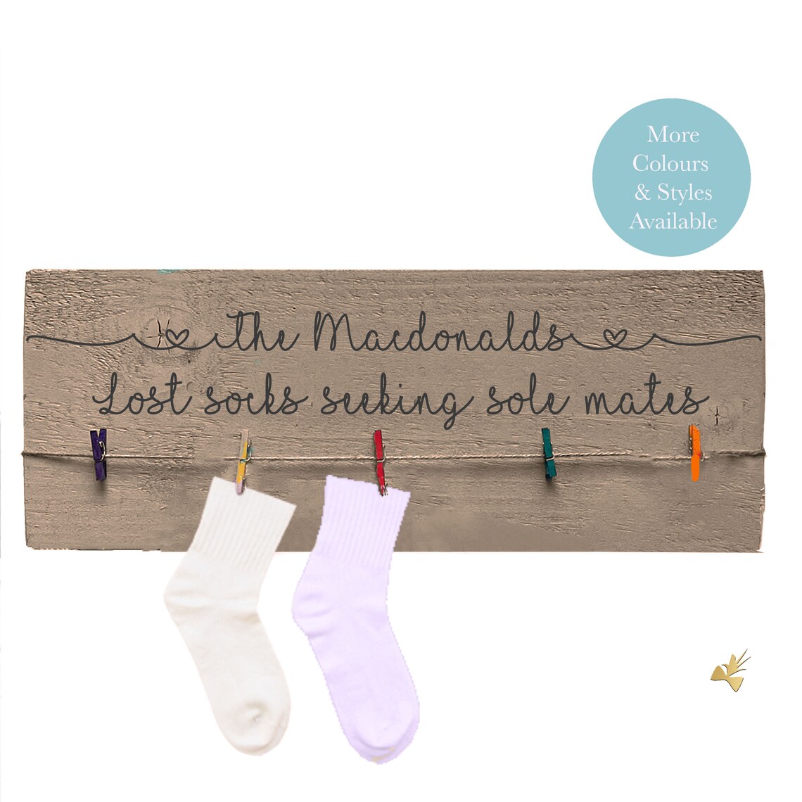 Personalised Lost Socks Plaque, Personalised Lost Socks Sign, Custom ...