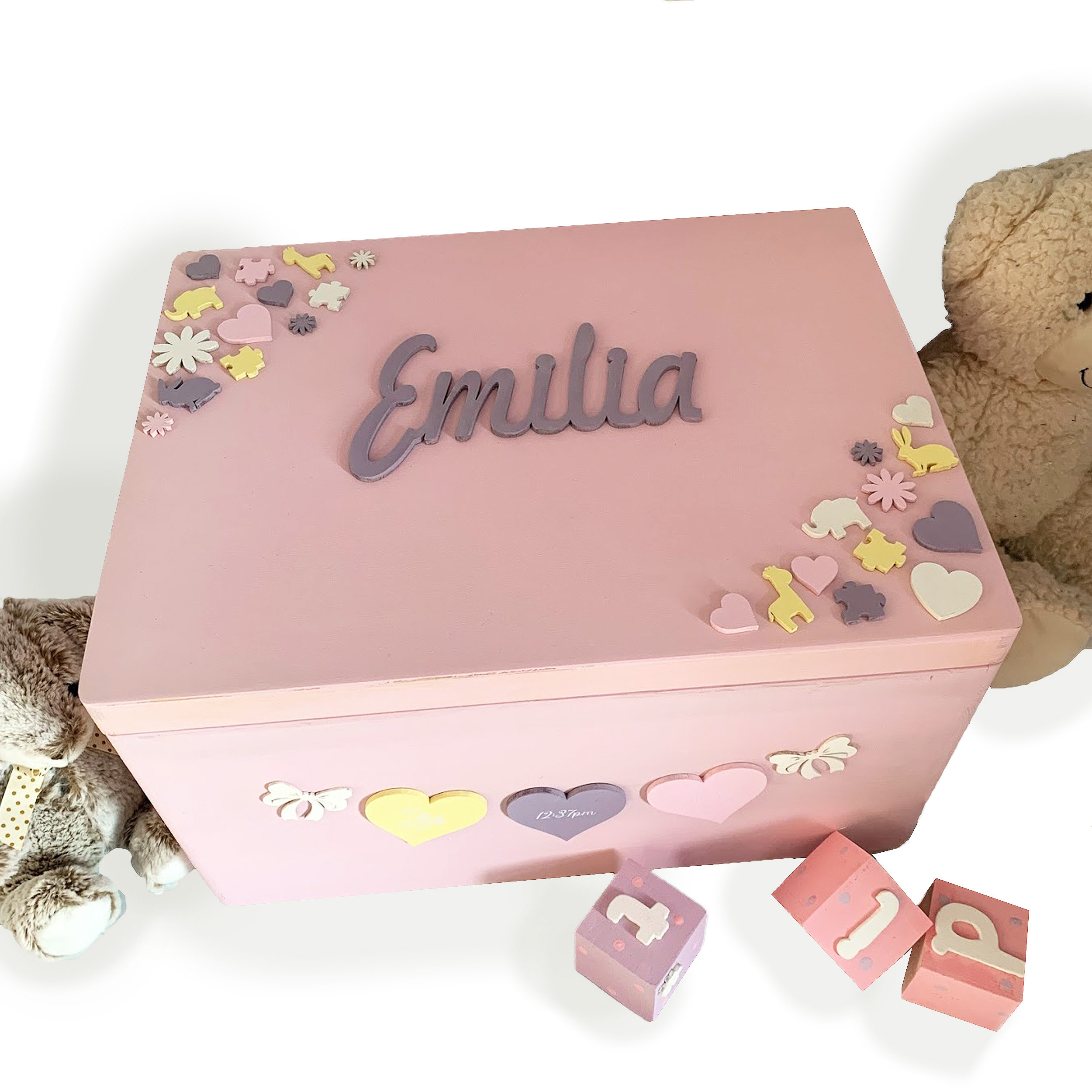 Personalised baby memory box Wood memory box Baby keepsake | Etsy