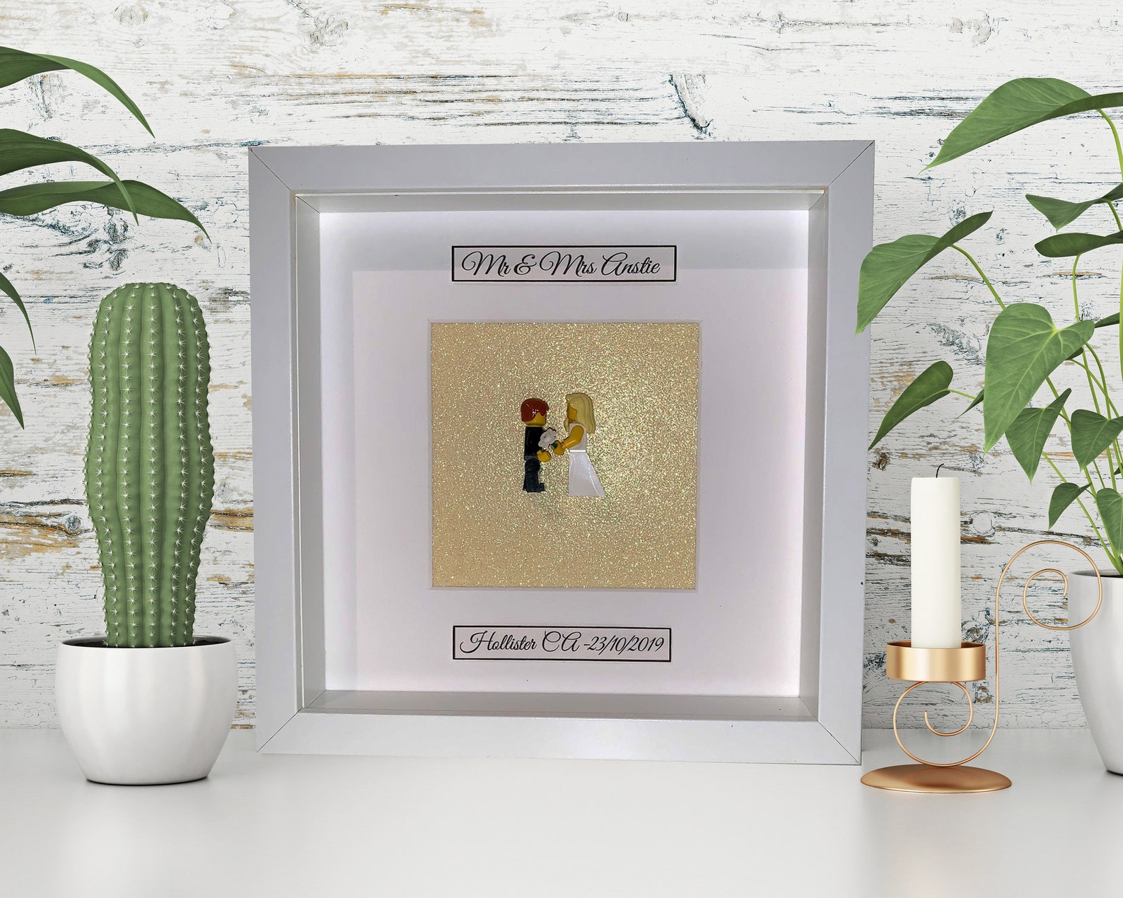 Personalised Lego Wedding Frame, Custom Lego Wedding Gifts ...