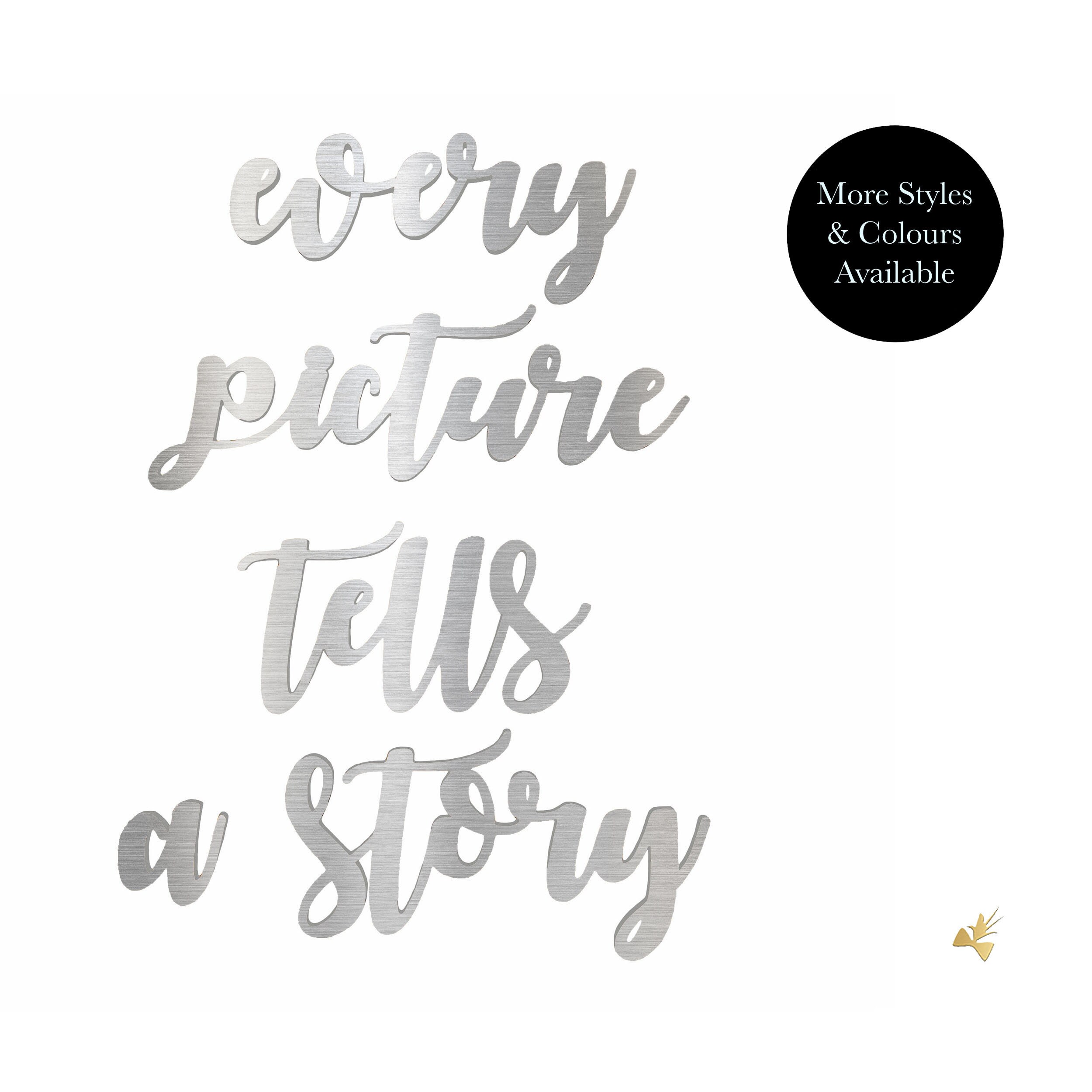 Every Picture Tells a Story Wooden Words Gallery Wall Sign - Etsy UK