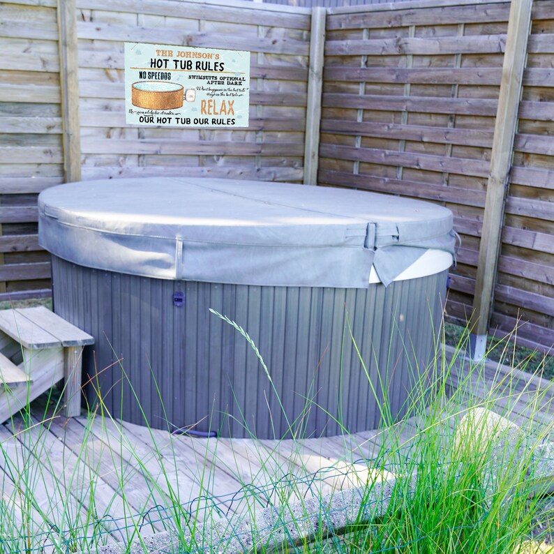 Custom Hot Tub Sign Hot Tub Rules Sign Personalised Hot Tub - Etsy UK