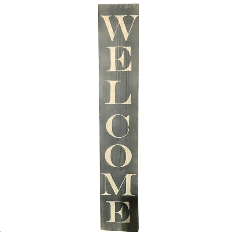 Custom Front Porch Welcome Sign, Vertical Welcome Sign, Outdoor Welcome ...