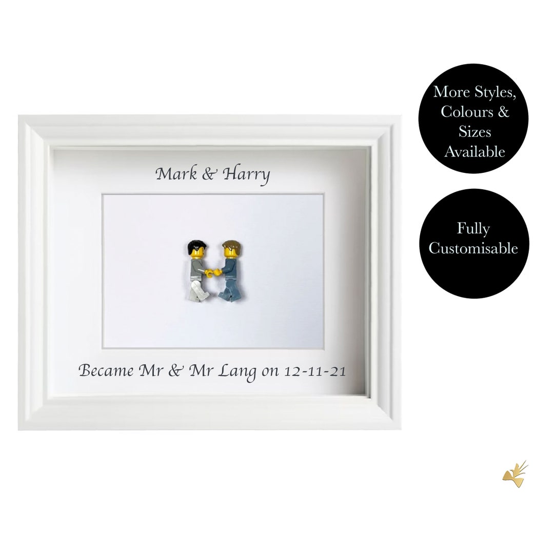 Personalised Lego Wedding Frame, Custom Lego Wedding Gifts ...